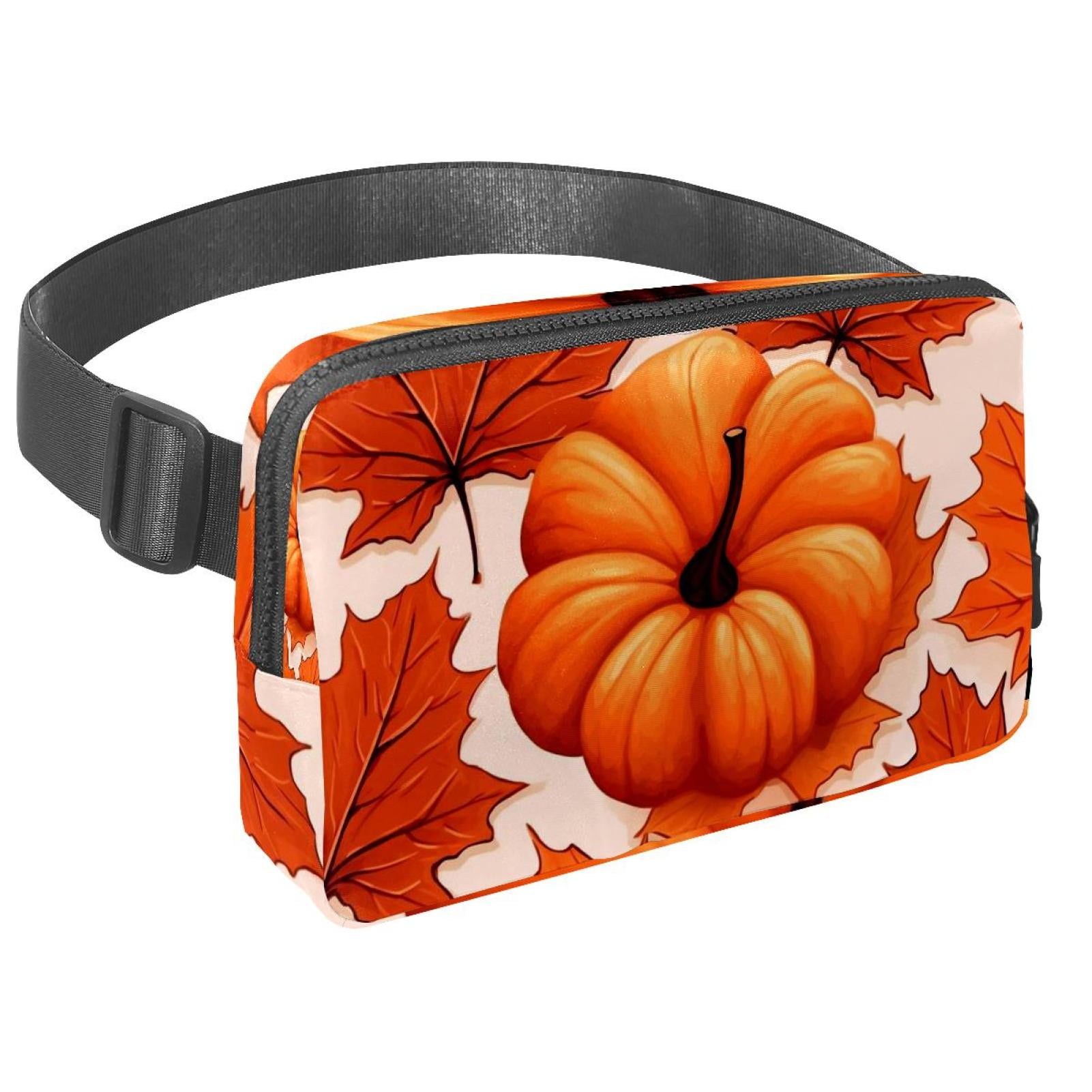 Maple leaf pumpkin Money Belt Cross Body Bag Belt Bag Lightweight ...