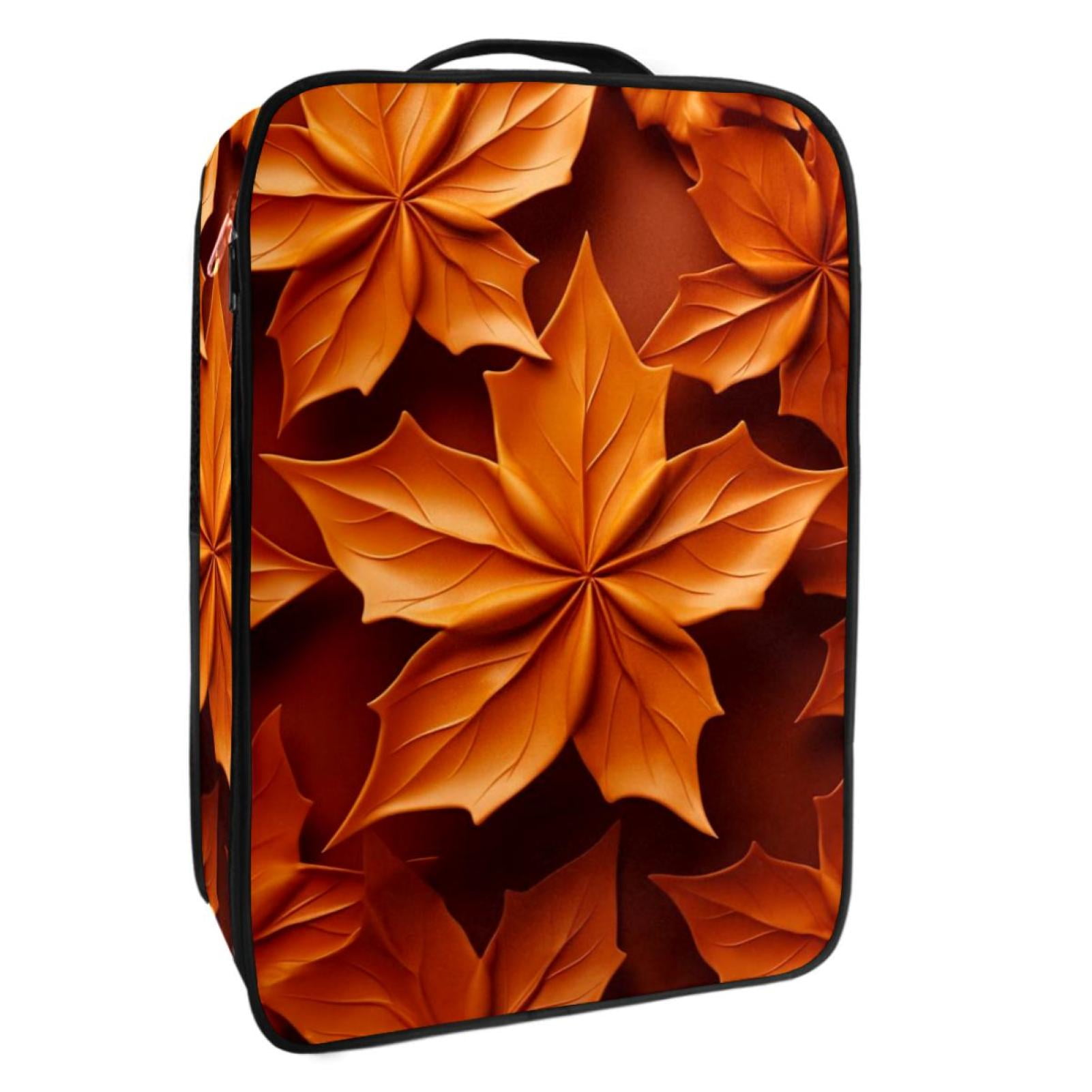 Maple leaves Polyester Shoe Container Organizer Box - 23x31cm/9x12in ...