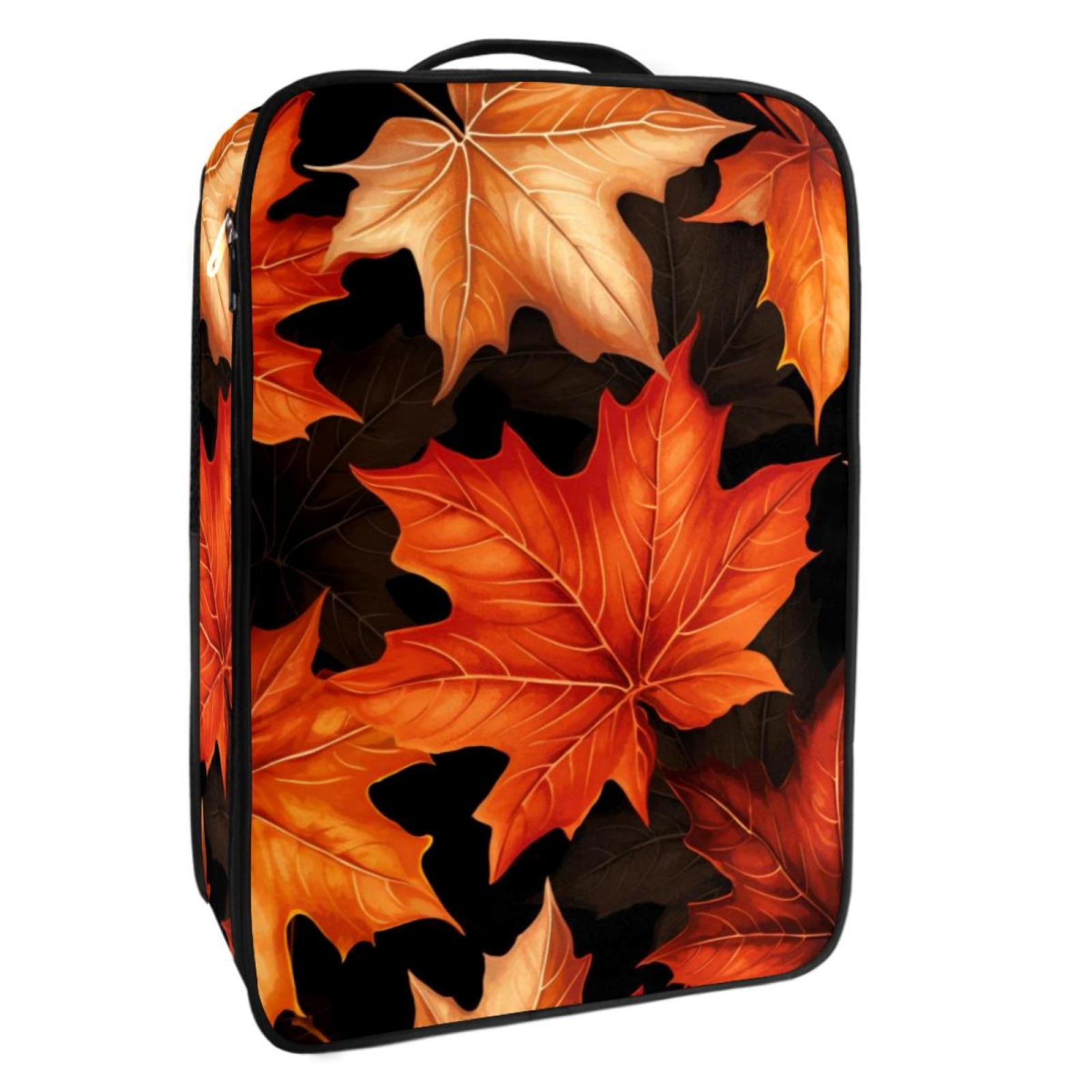 Maple leaves Polyester Shoe Storage Box Organizer - 23x31cm/9x12in Size ...