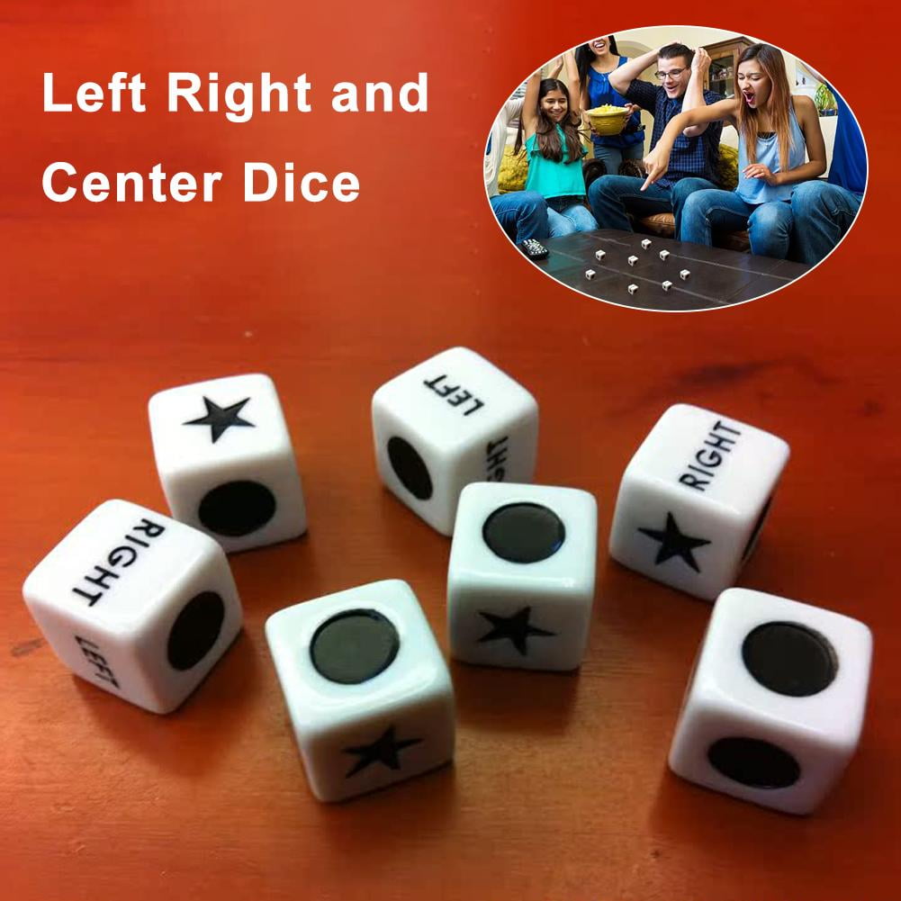 MapleMart 16pcs Left Right Center Dice Game Set Left Right Center Dice ...