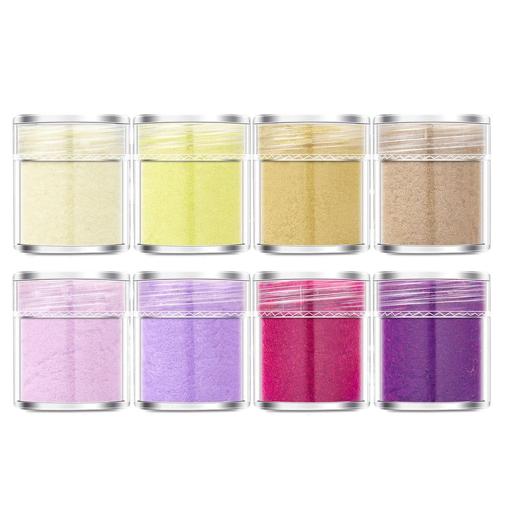 MapleMart 24 Colors Velvet Powder 3D Flocking Powder Nail Glitter ...