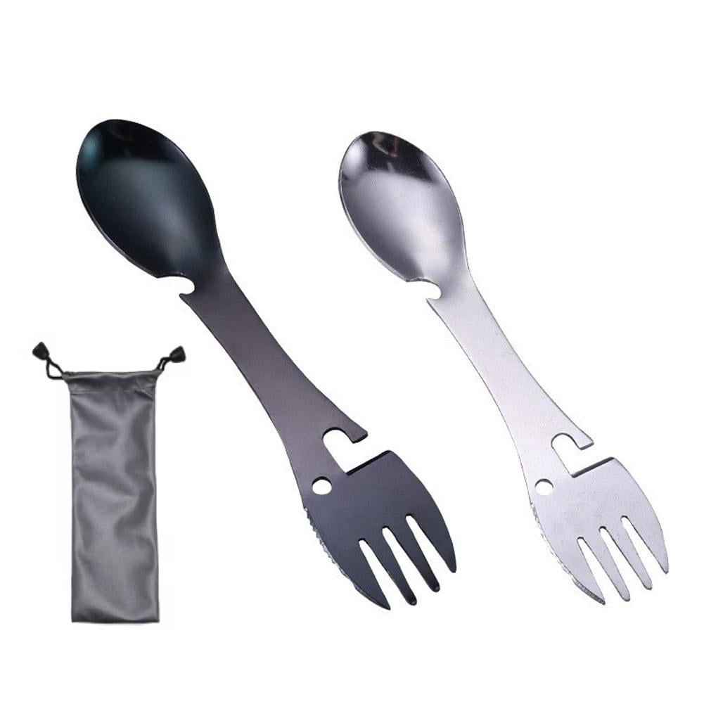MapleMart 5 in 1 Camping Utensils Outdoor Multifunctional Spoon ...