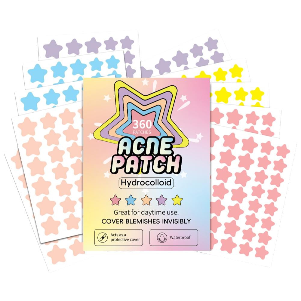 MapleMart Colorful Gradient Star Box Color Set Acne Patch Concealer ...
