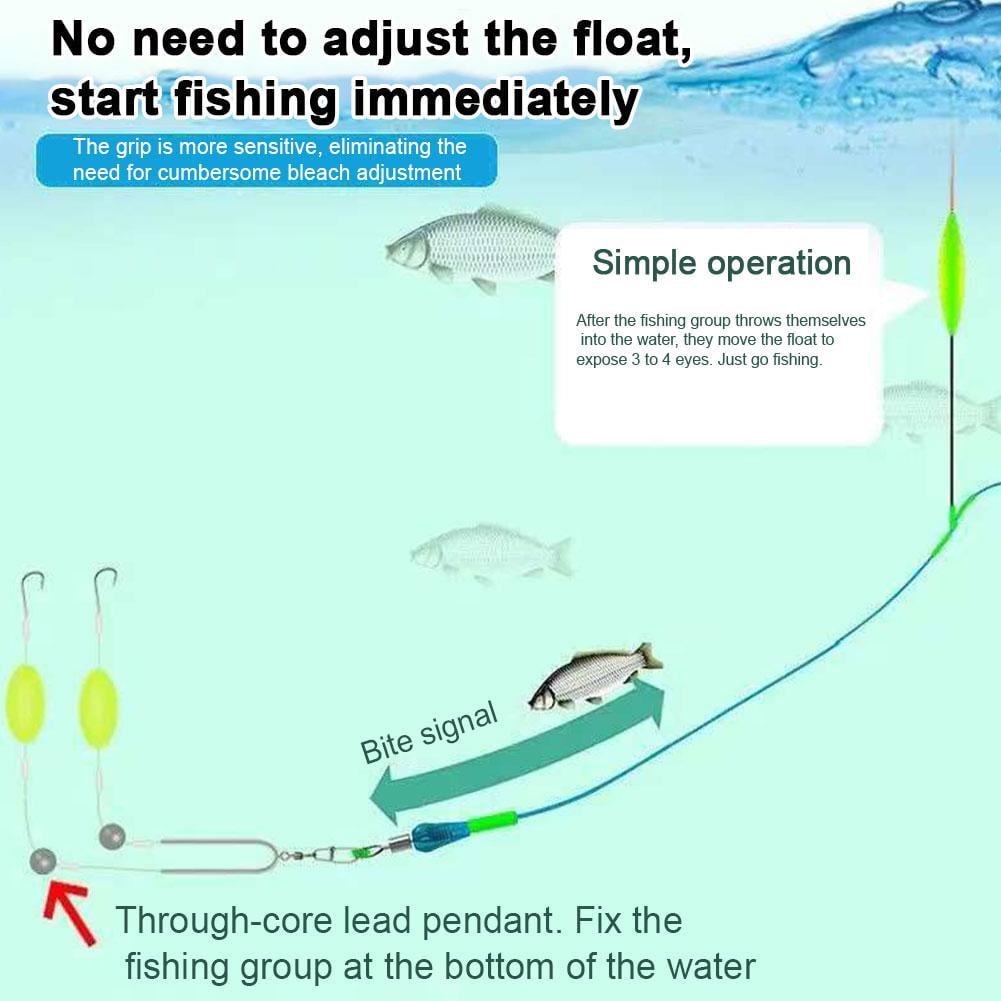 MapleMart Double Hook Reverse Bottom Rig Upgraded Swimming Bait for ...