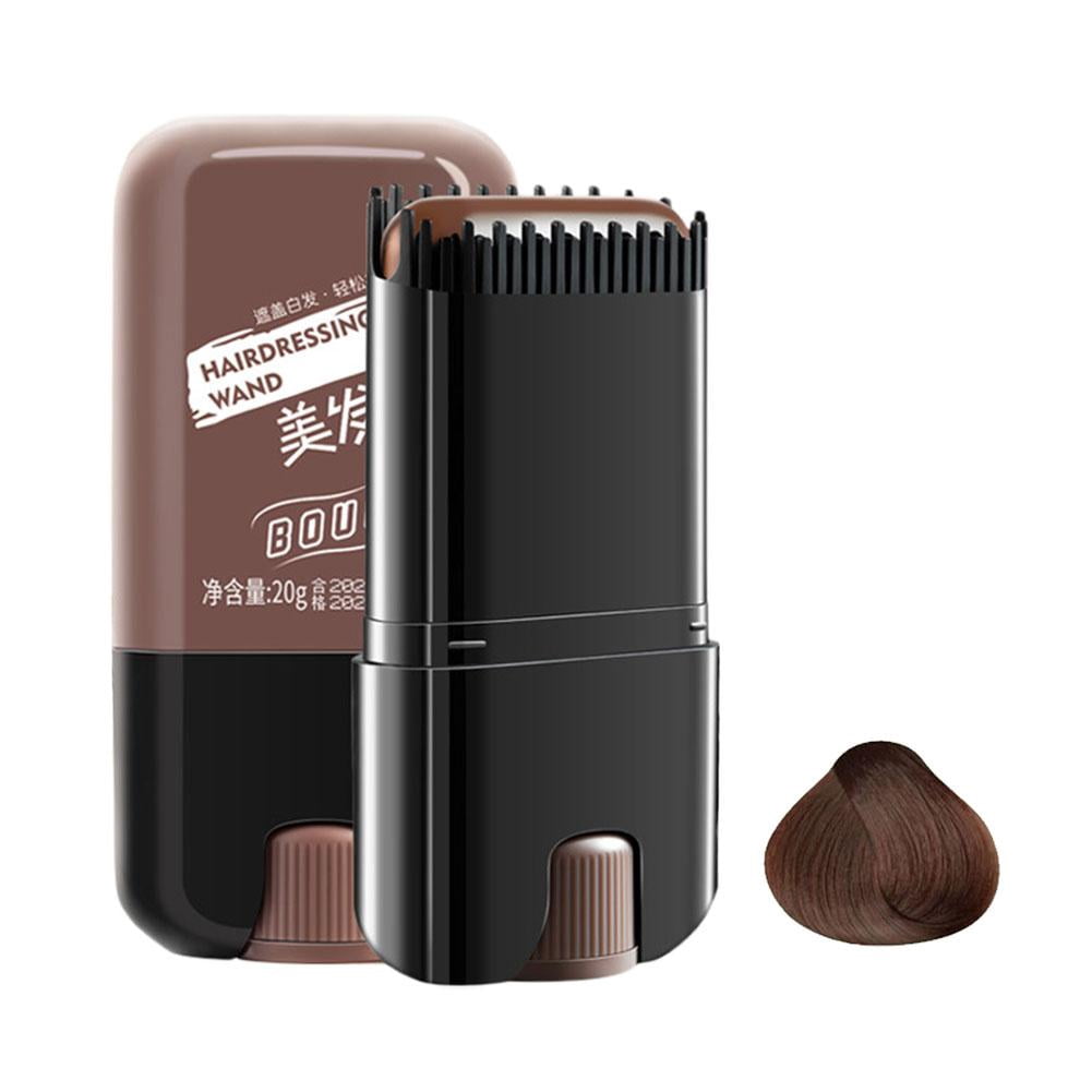 MapleMart Hair Color Stick LongLasting Washable Cover Gray Hair Pen Dye ...