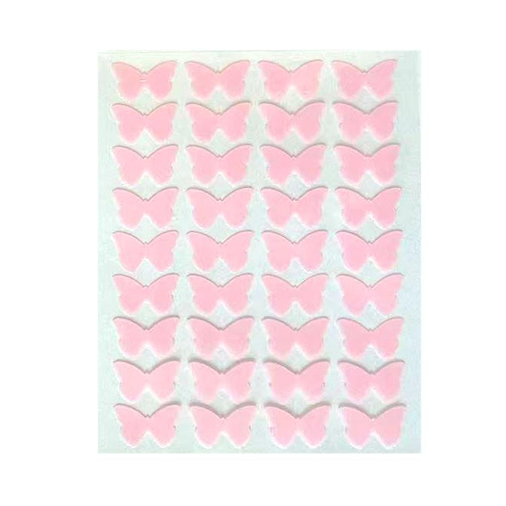 MapleMart Paper Plastic Bag Butterfly Pink Grain Acne Patch Star ...