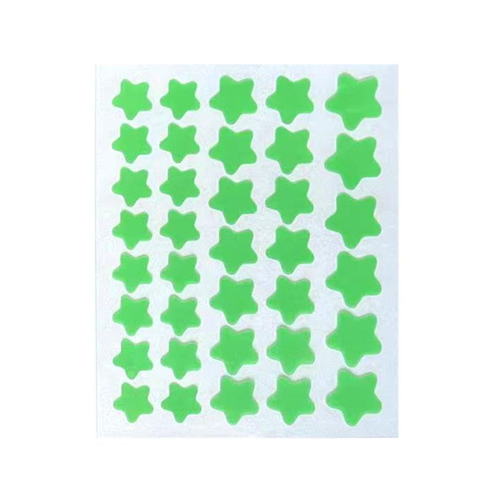 MapleMart Paper Plastic Bag Star Green Grain Acne Patch Star Invisible Light Fade Acne Marks ...