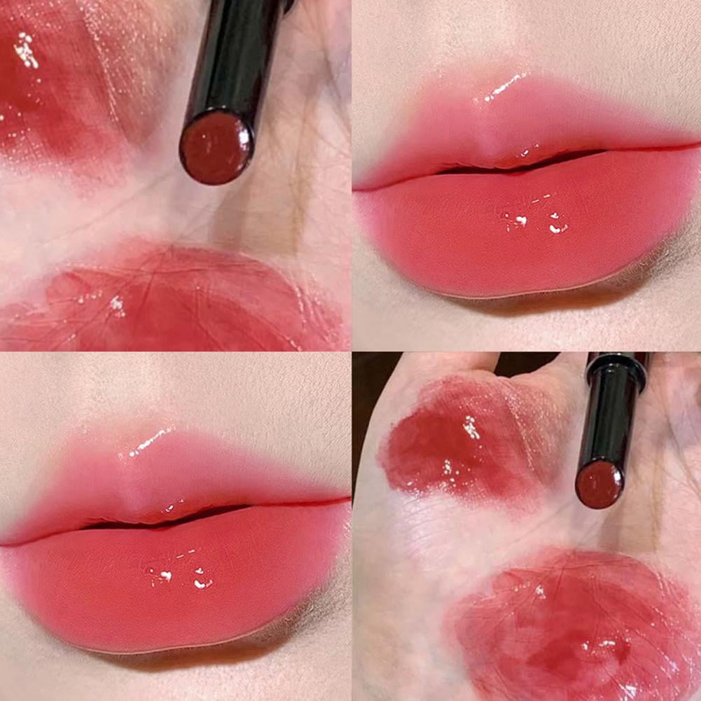 MapleMart Pink Caramel Pink Cute Mirror Lipstick Moisturizing Water ...