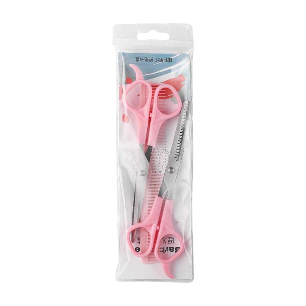 MapleMart Pink Hair Cutting Scissors Special Bangs Cutting Set ...