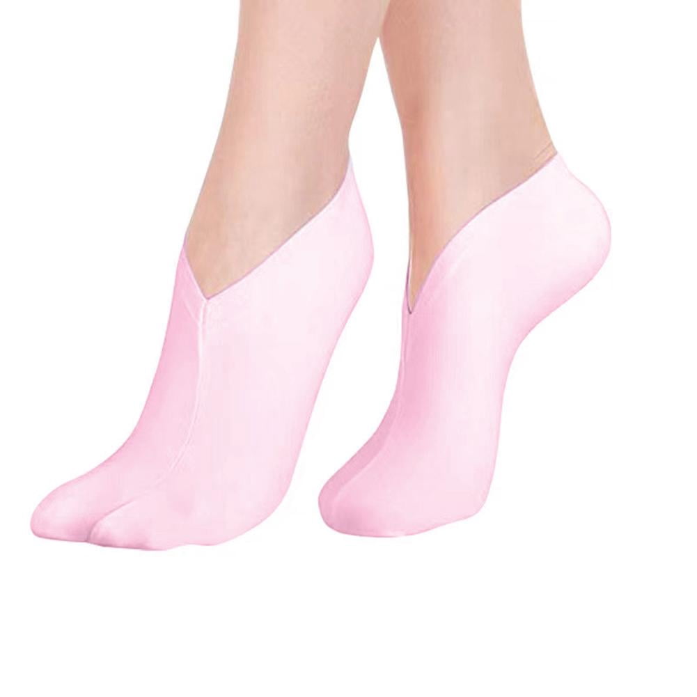 MapleMart Pink Wax Therapy Socks Cotton Spandex Beauty Foot Care Anti ...