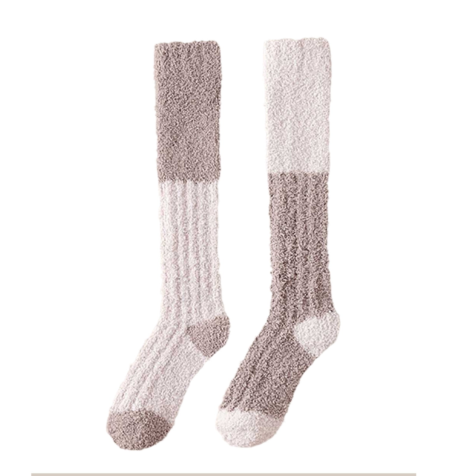 Maplenight Womens Fuzzy Socks 2 Pairs Fluffy Cozy Comfy Cabin Plush ...