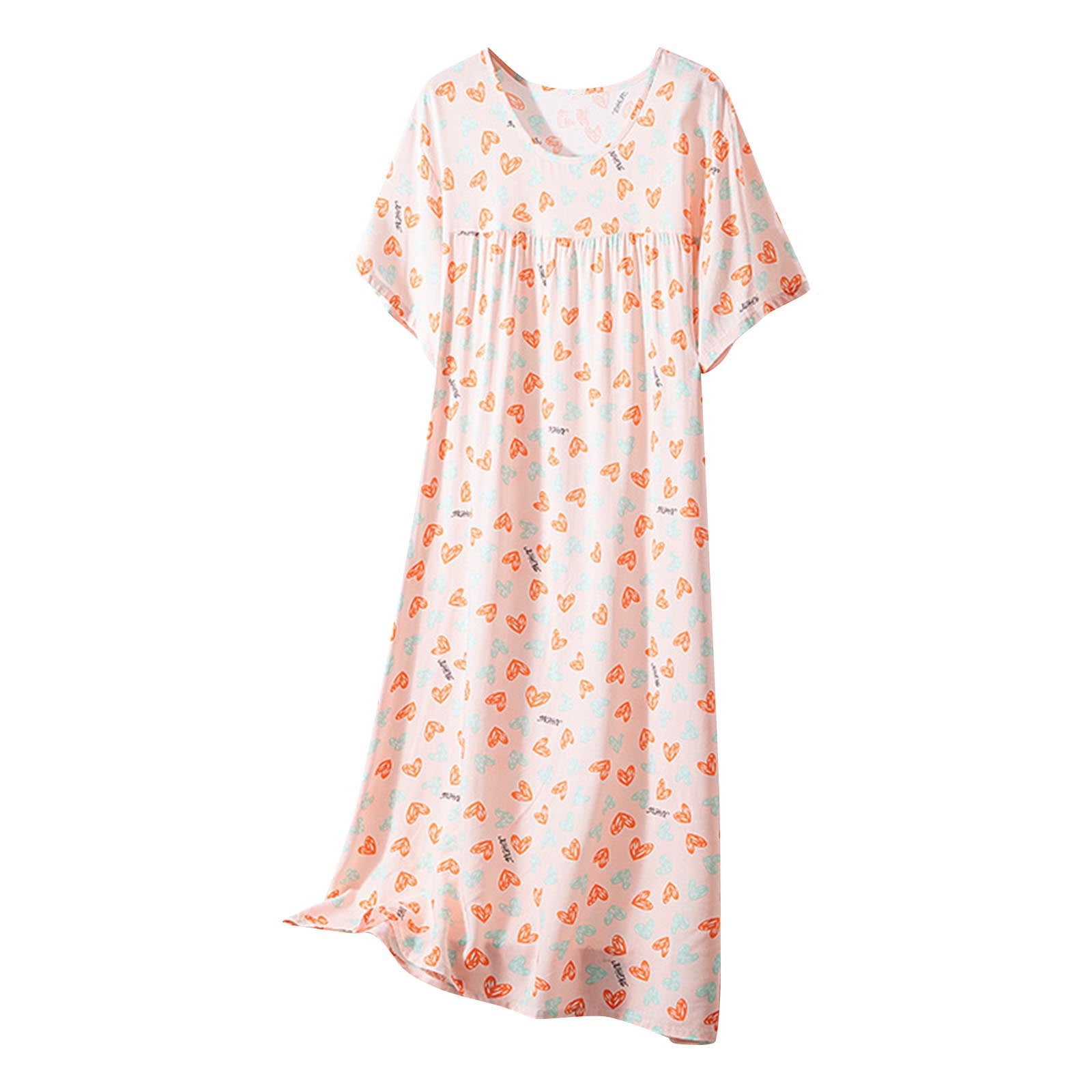 Maplenight Womens Nightgown Women's Summer Comfort Fashion Printing ...