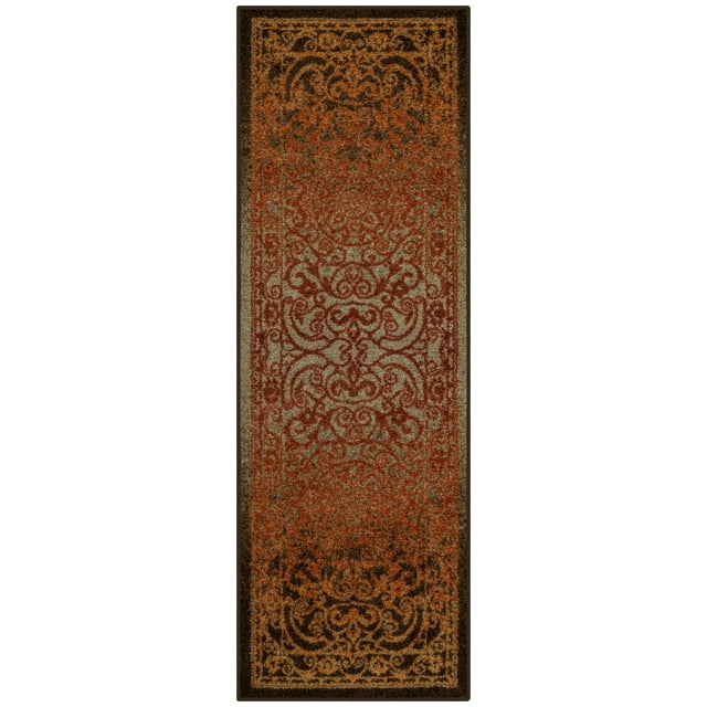Maples Rugs Pelham Medallion Washable Kitchen Hallway Runner Rug for ...