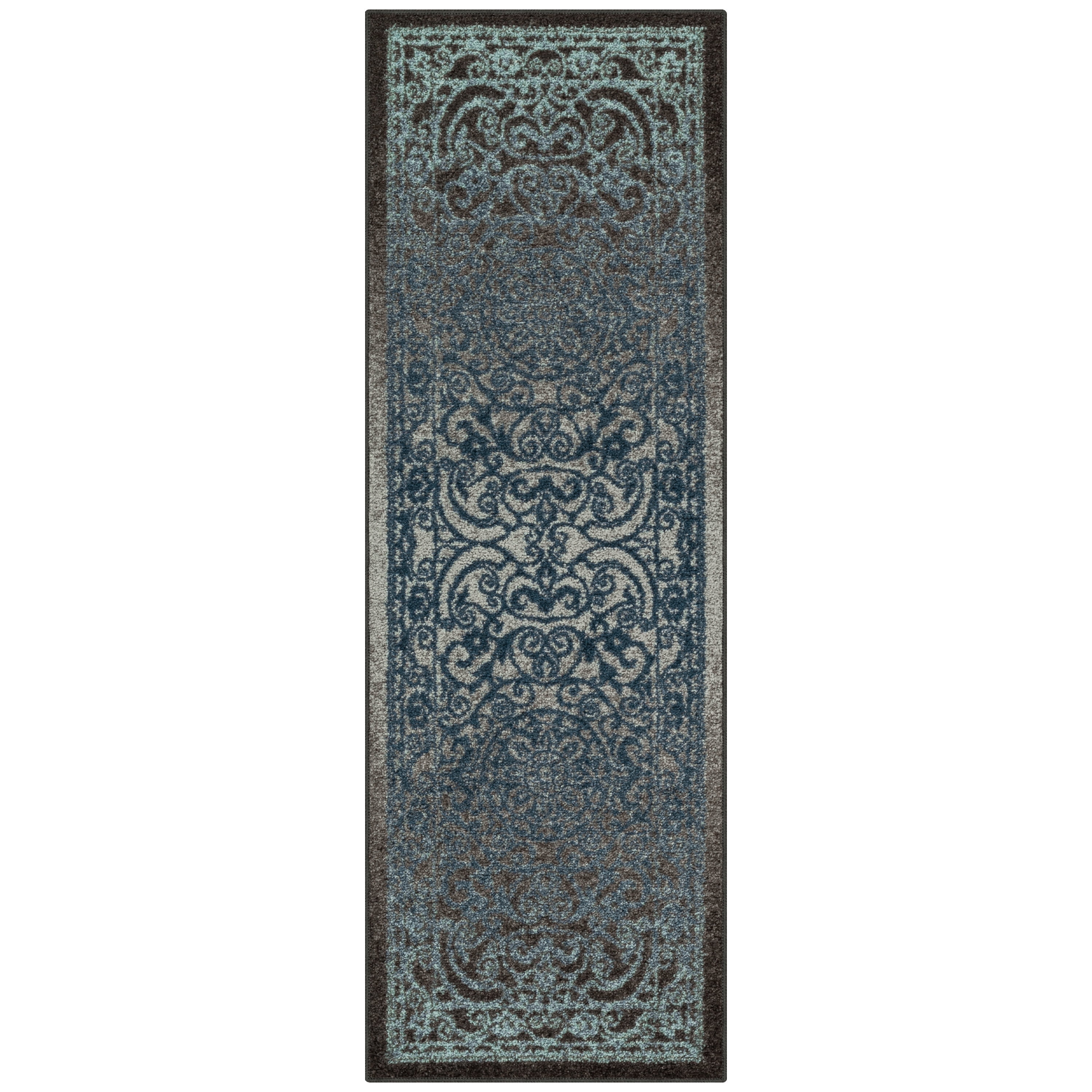 Maples Rugs - A - Pelham Medallion Washable Indoor Runner Rugs, 2' x 6 ...