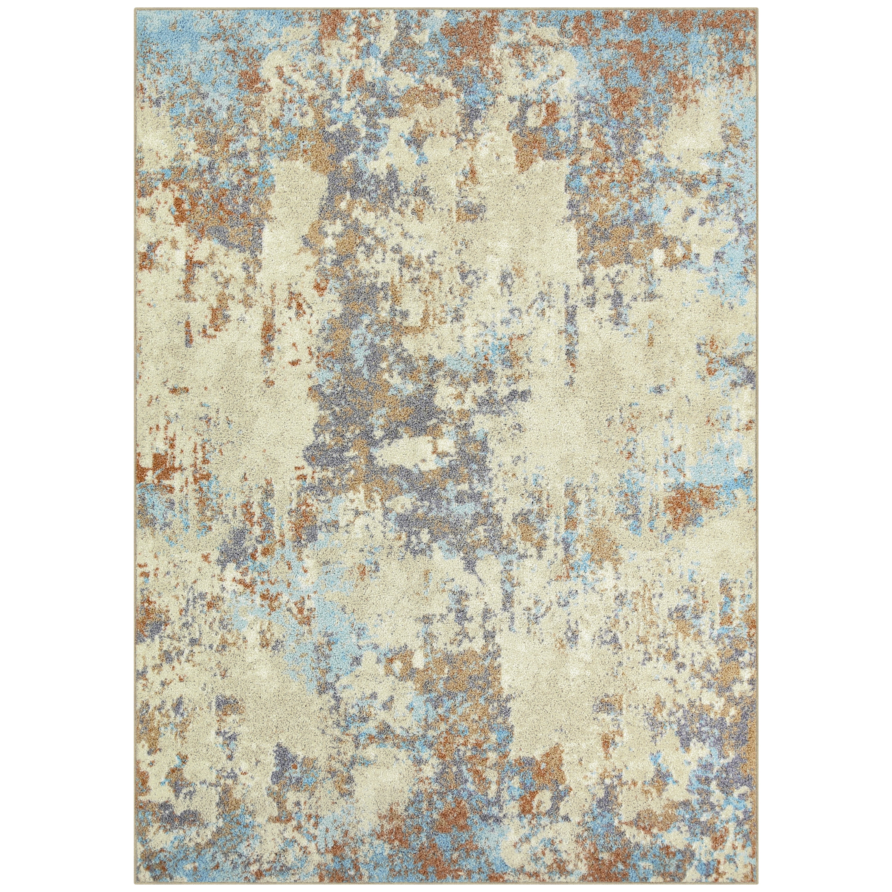 Maples Rugs Horizon Modern Abstract Desert Sand Non Slip Indoor Area ...