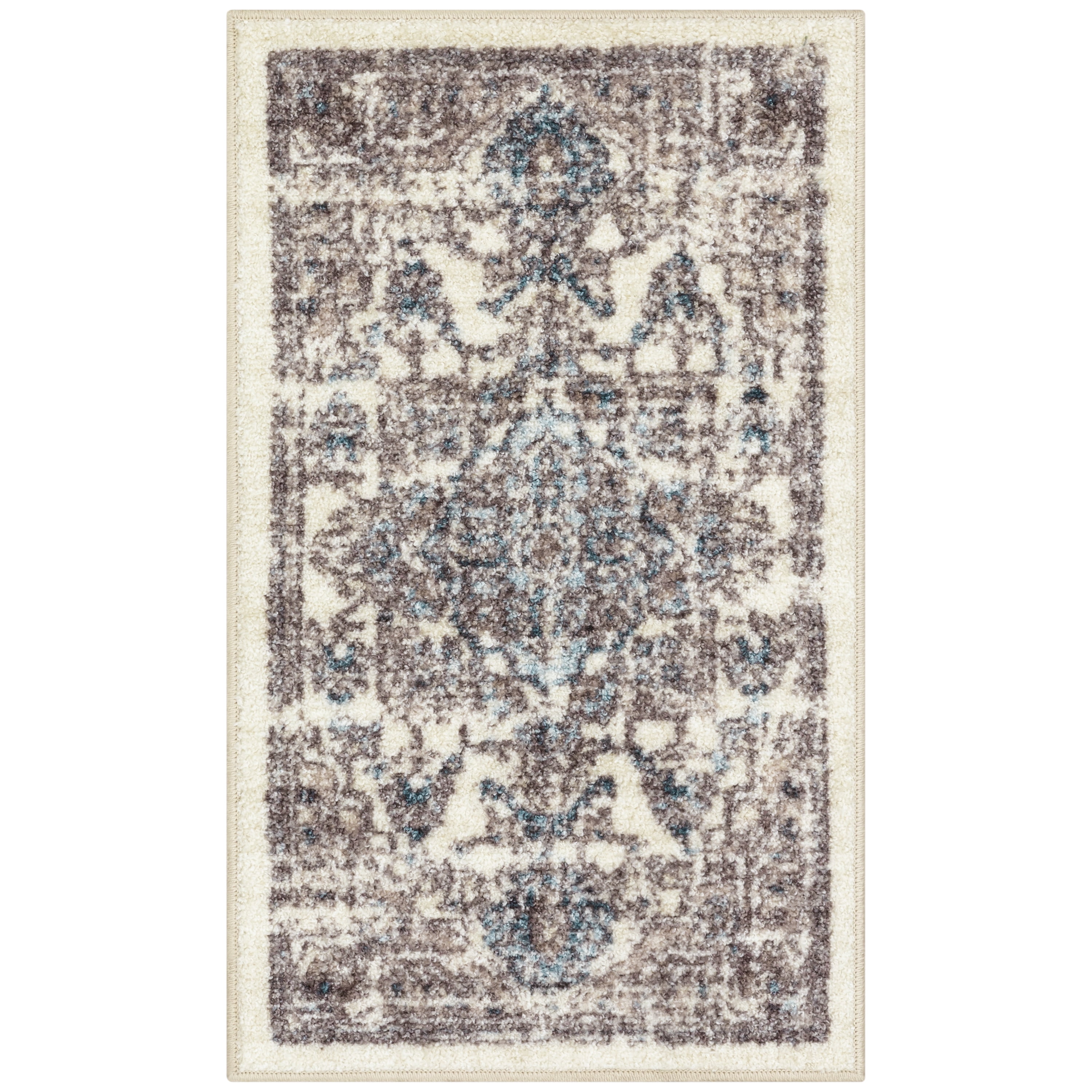 Maples Rugs Antique Border Traditional Indoor Accent Rug, Beige, 1'8" x ...