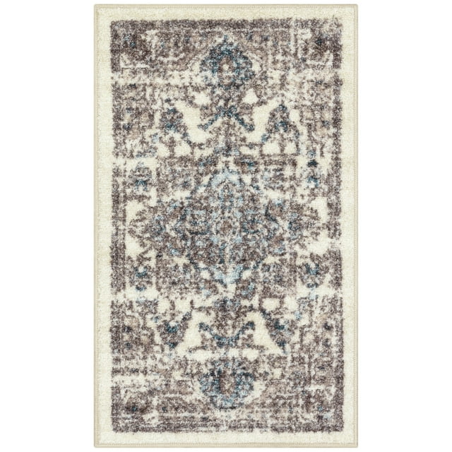 Maples Rugs Antique Border Traditional Indoor Accent Rug, Beige, 1'8" x ...