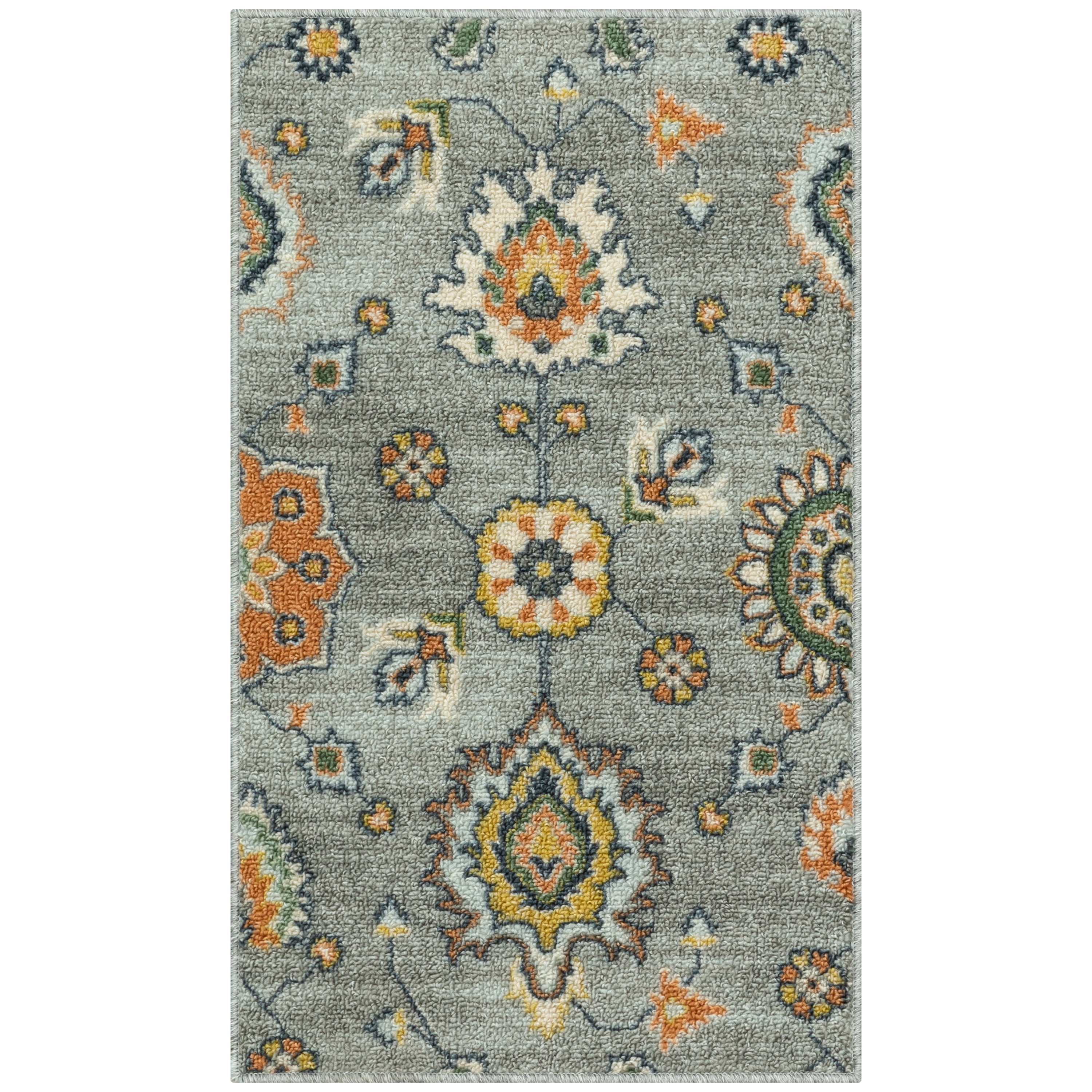 Maples Rugs - Made in USA - Fleur Contemporary Floral Indoor Accent ...