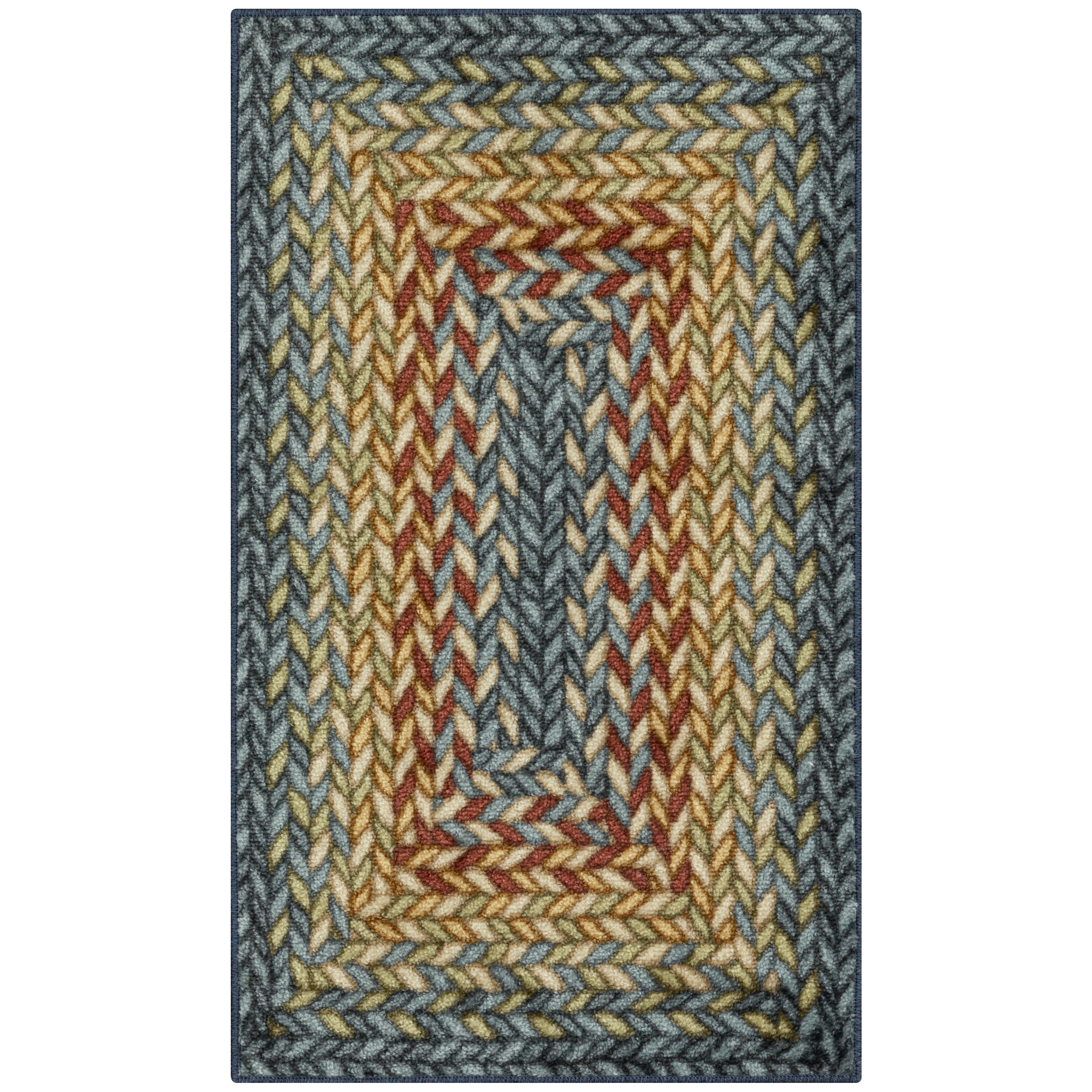 Maples Rugs - Made in USA - Marion Bohemian Braid Washable Indoor ...