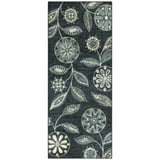 Maples Rugs Reggie Bohemian Floral Blue Washable Hallway Runner Rug, 2 ...