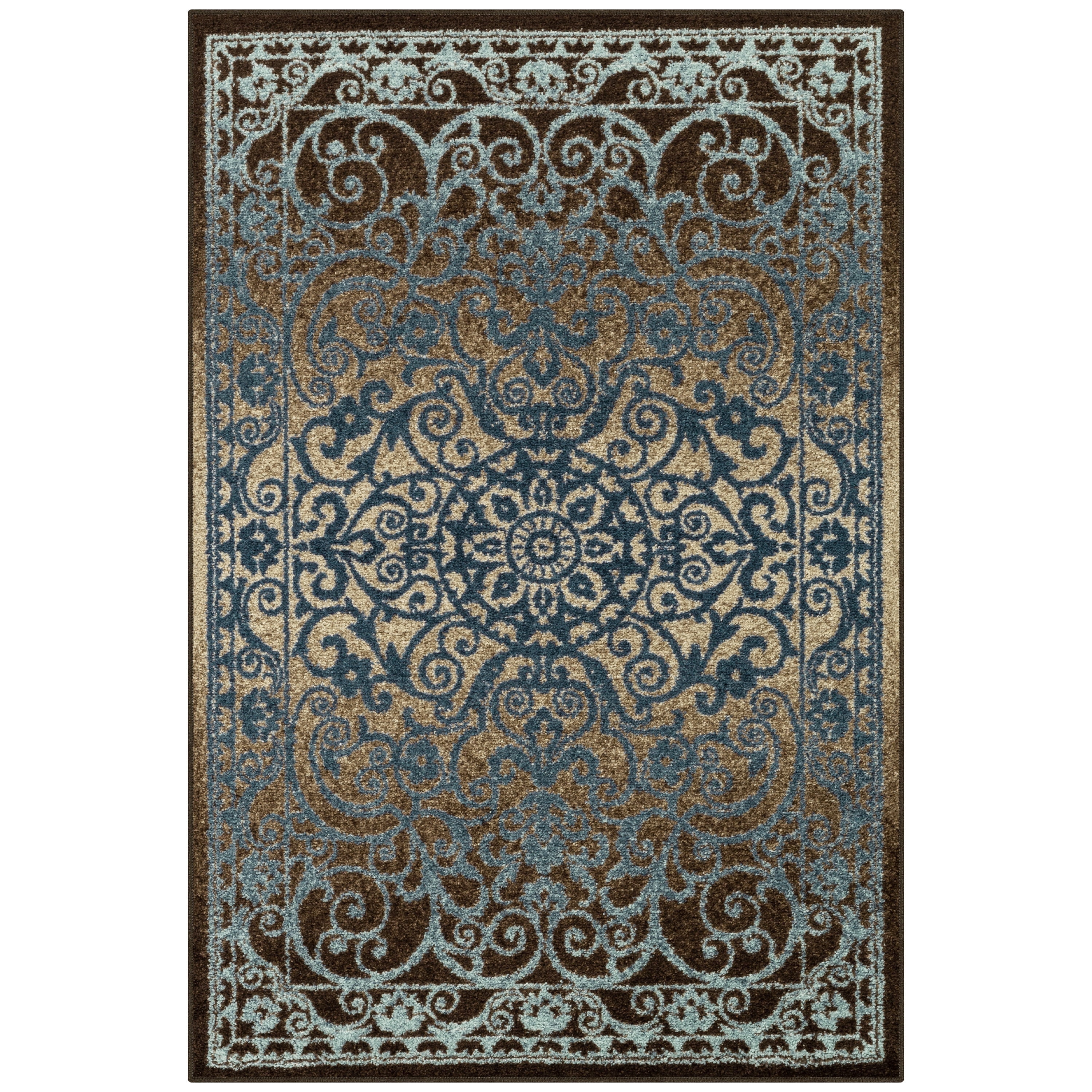 Maples Rugs Pelham Medallion Bedroom Area Rug for Indoor, 3'4" x 5 ...