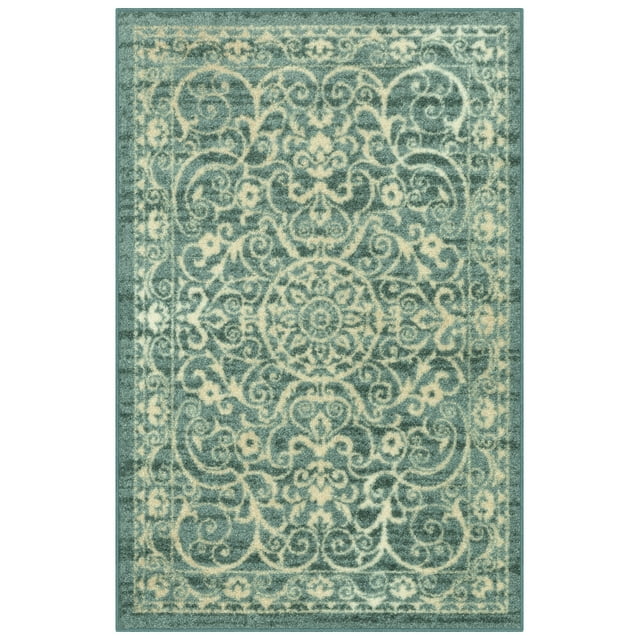 Maples Rugs - Made in USA - Pelham Medallion Washable Indoor Accent ...