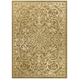Maples Rugs Pelham Medallion Textured Beige Indoor Living Room Area Rug ...