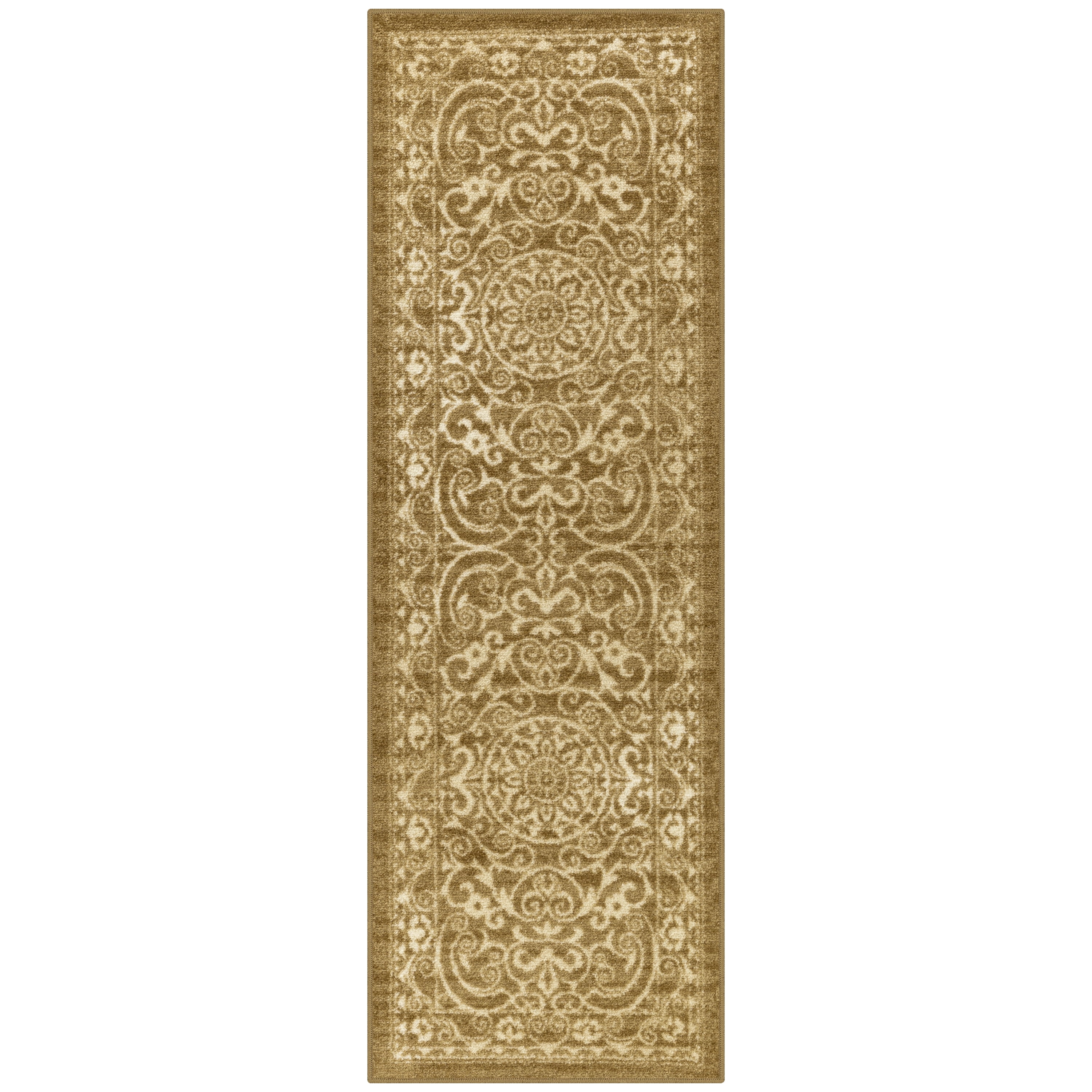 Mainstays Traditional Multicolor Floral Indoor Hallway Runner Rug, 1'8 ...
