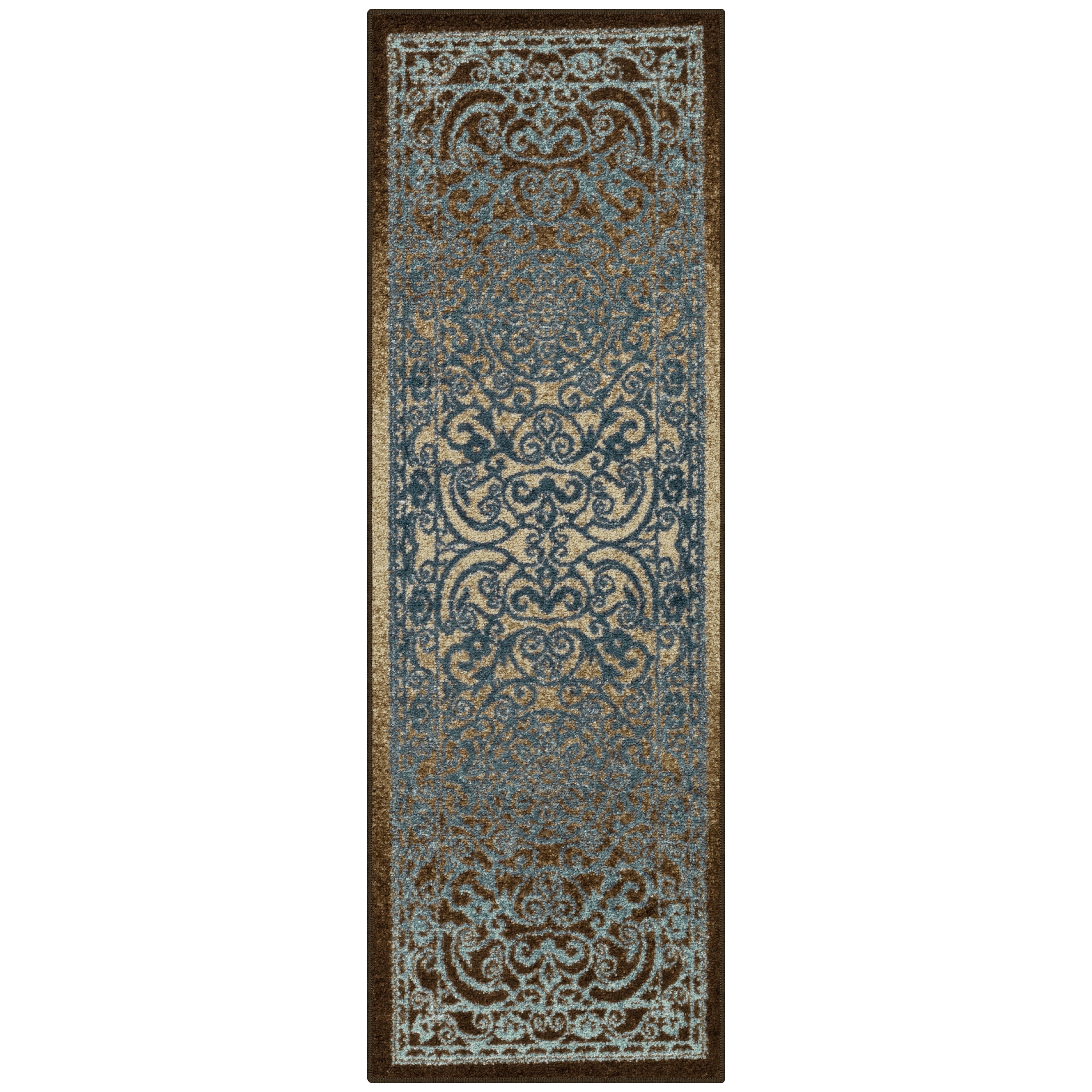 Maples Rugs Pelham Medallion Washable Kitchen Hallway Runner Rug for ...