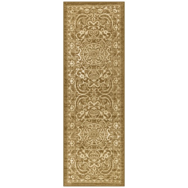 Maples Rugs Pelham Medallion Washable Kitchen Hallway Runner Rug for ...