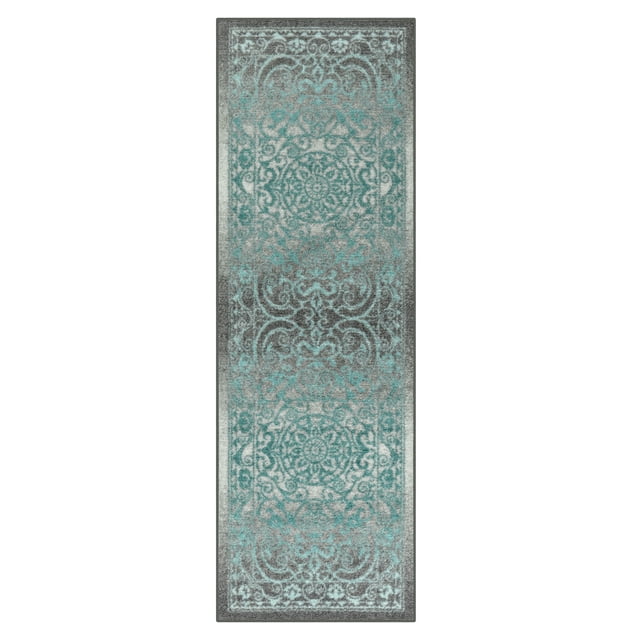 Maples Rugs Pelham Medallion Washable Kitchen Hallway Runner Rug for ...