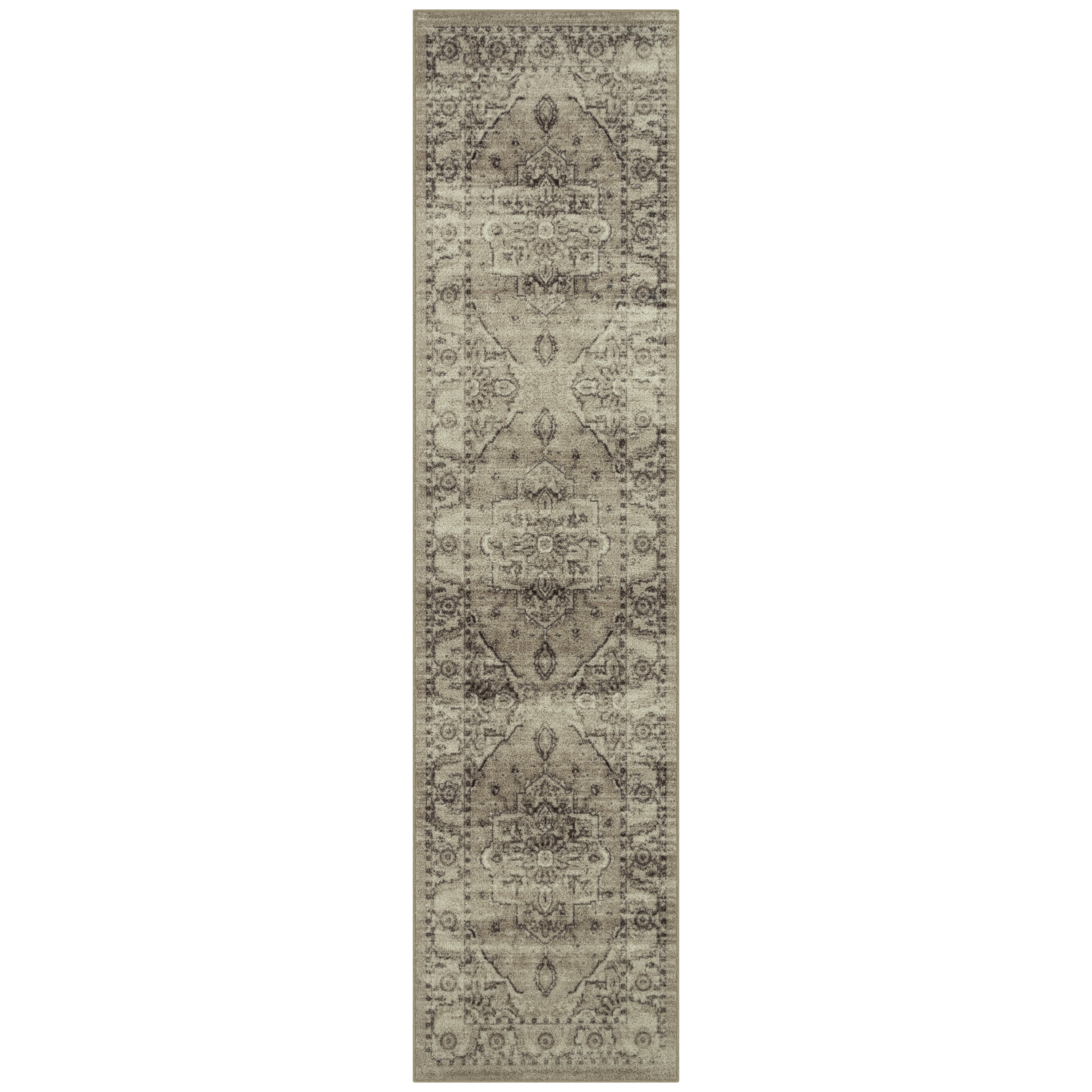 Maples Rugs Traditional Lexington Vintage Floral Beige Indoor Hallway ...