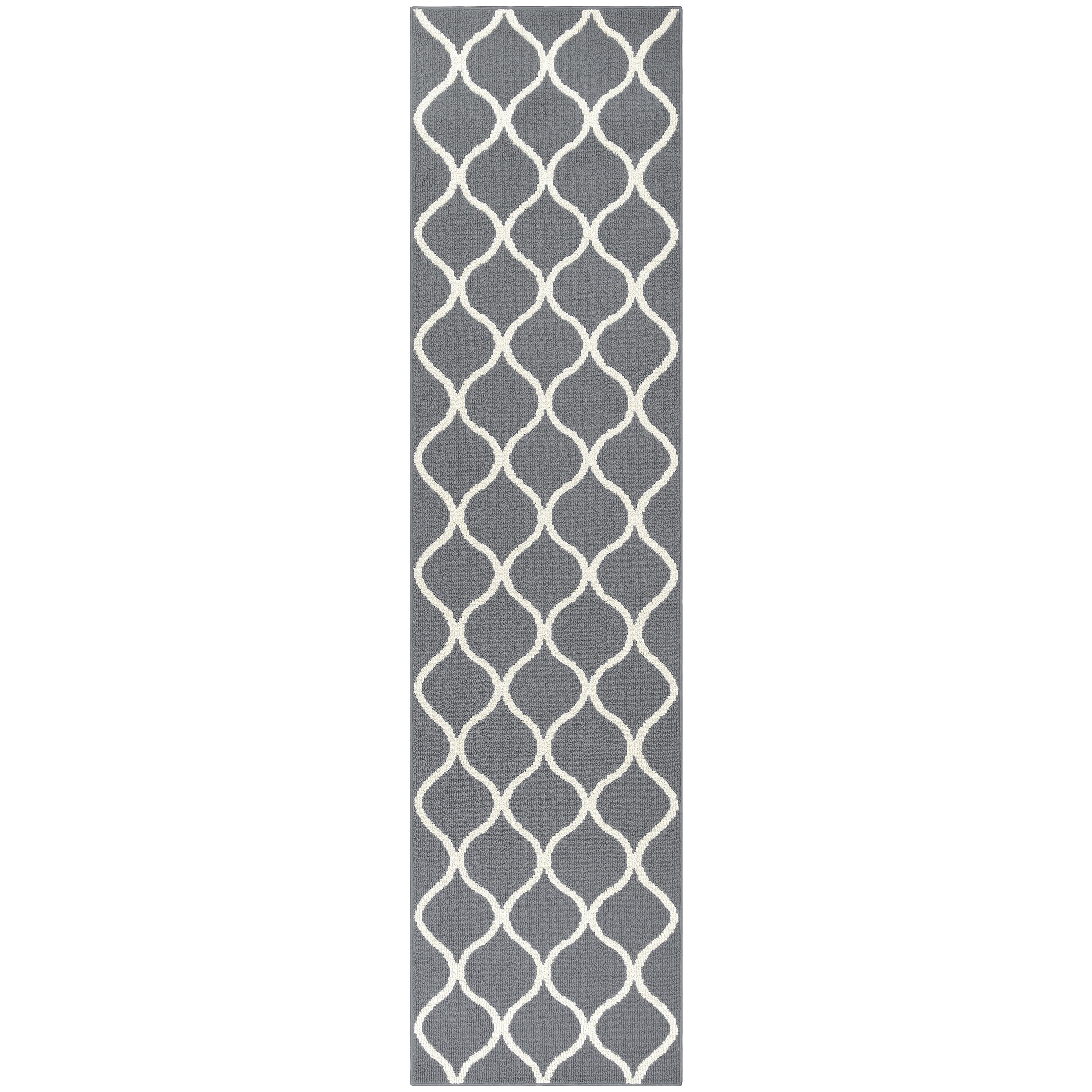 Maples Rugs Transitional Geometric Rebecca Graphite Gray Indoor Long ...