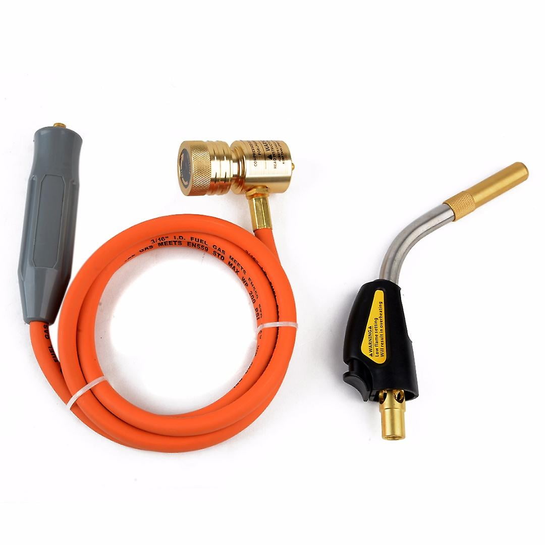 Mapp Gas Torch Auto Ignition Propane Welding Plumbing Brazing Hose ...