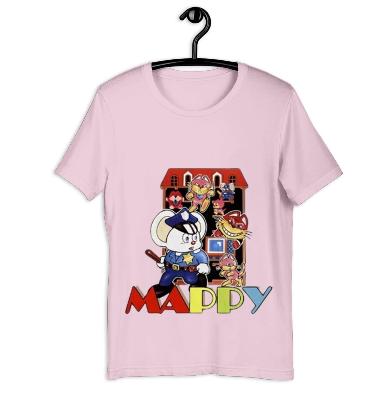 Mappy T-shirt arcade video game adult regular fit cotton graphic tee ...