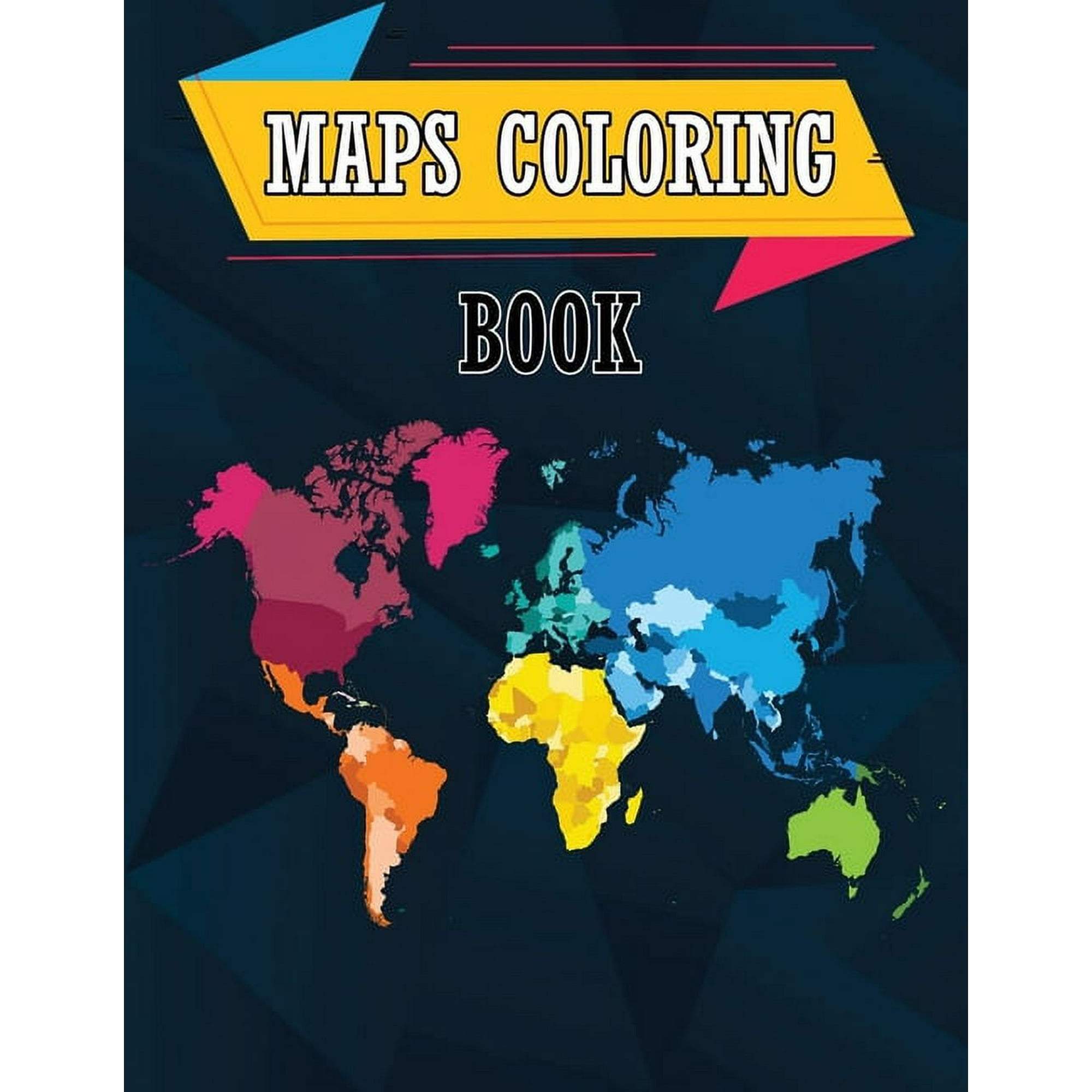 World Map Coloring Pages For Kids