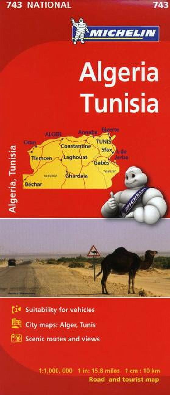 Maps/Country (Michelin): Michelin Map Algeria/Tunisia (Sheet map, folded) - Walmart.com