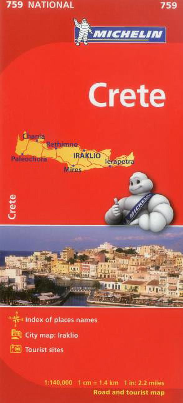 Maps/Country (Michelin): Michelin Map Crete 759 (Edition 2) (Sheet map ...