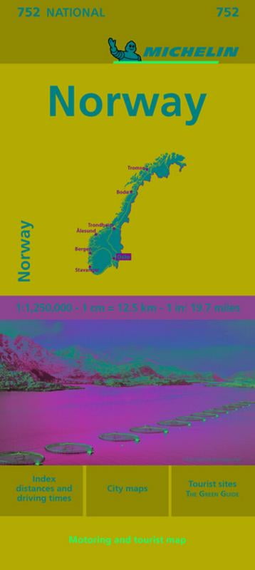 Maps/Country (Michelin): Norway Map 752 (Edition 8) (Sheet map, folded ...