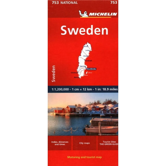 Maps/Country (Michelin): Sweden Map 753 (Edition 8) (Sheet map, folded ...