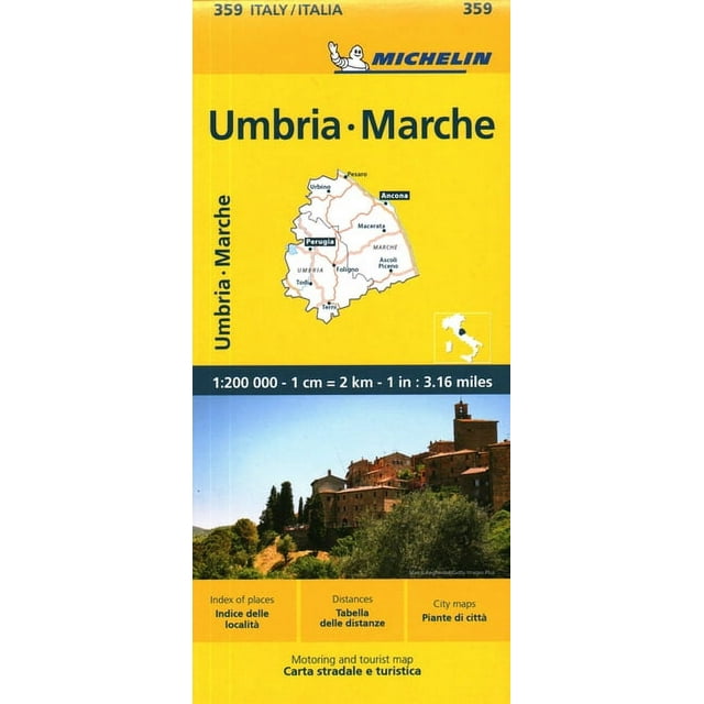 Maps/Local (Michelin): Italy: Umbria, Marche Map 359 (Sheet map, folded ...