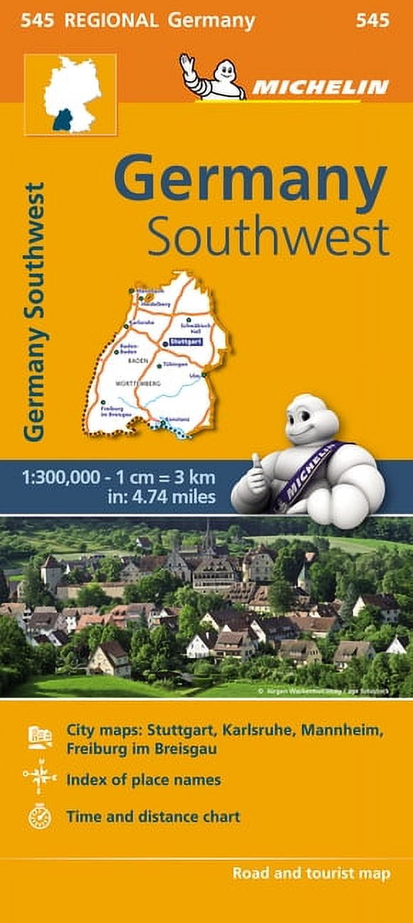 Maps/Regional (Michelin): Michelin Germany Southwest Map 545 (Edition ...