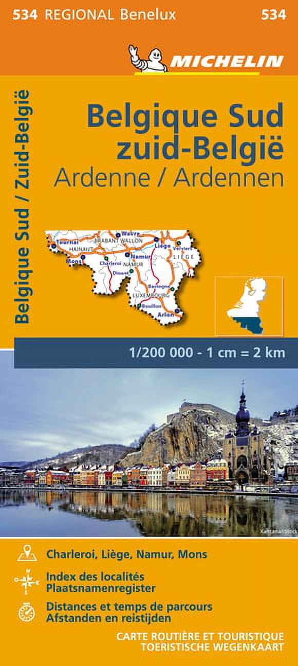 Maps/Regional (Michelin): Michelin Map Belgium: South, Ardenne 534 ...