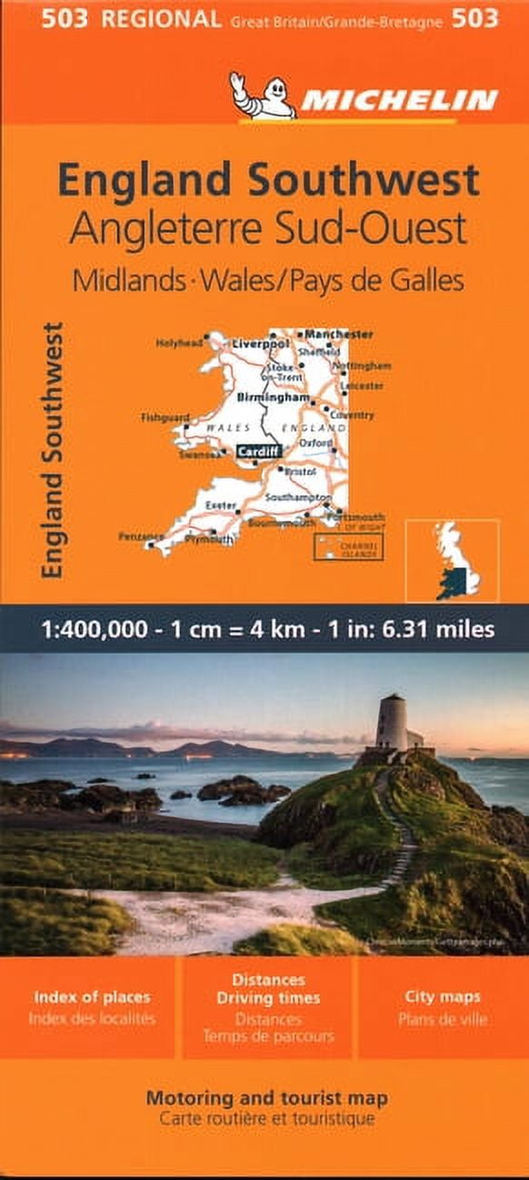 Maps/Regional (Michelin): Michelin Map Great Britain: Wales, The Midlands, South West England ...
