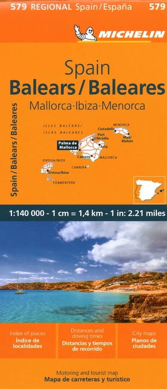Maps/Regional (Michelin): Michelin Spain: Balearic Islands Map 579 ...
