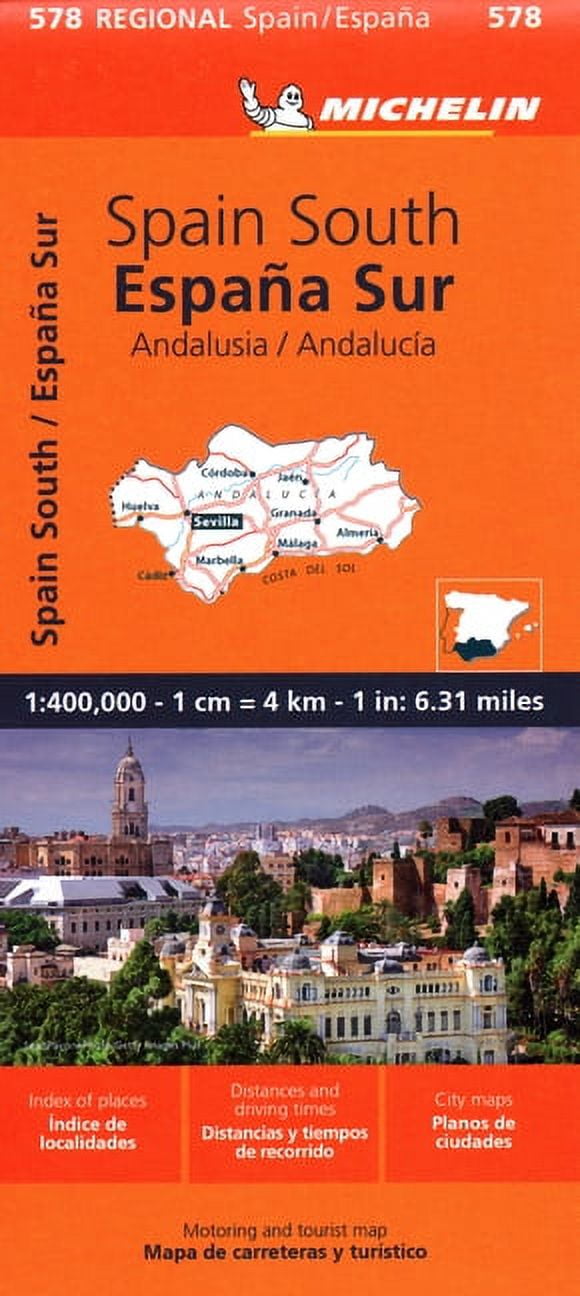 Maps/Regional (Michelin): Spain: Andalucia Map 578 (Edition 11) (Sheet ...