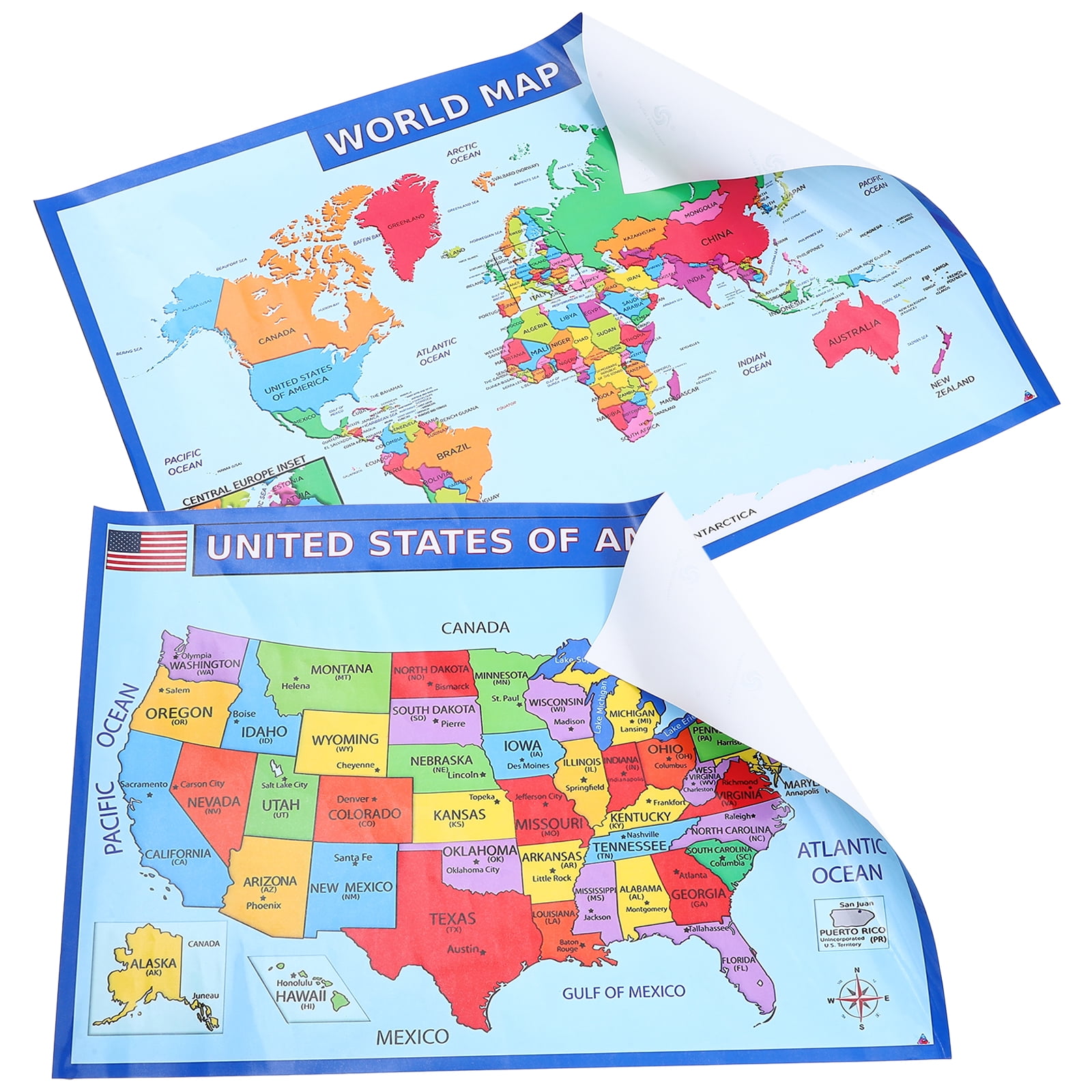 Maps for Learning Geography US Kids of The United States Travel ...