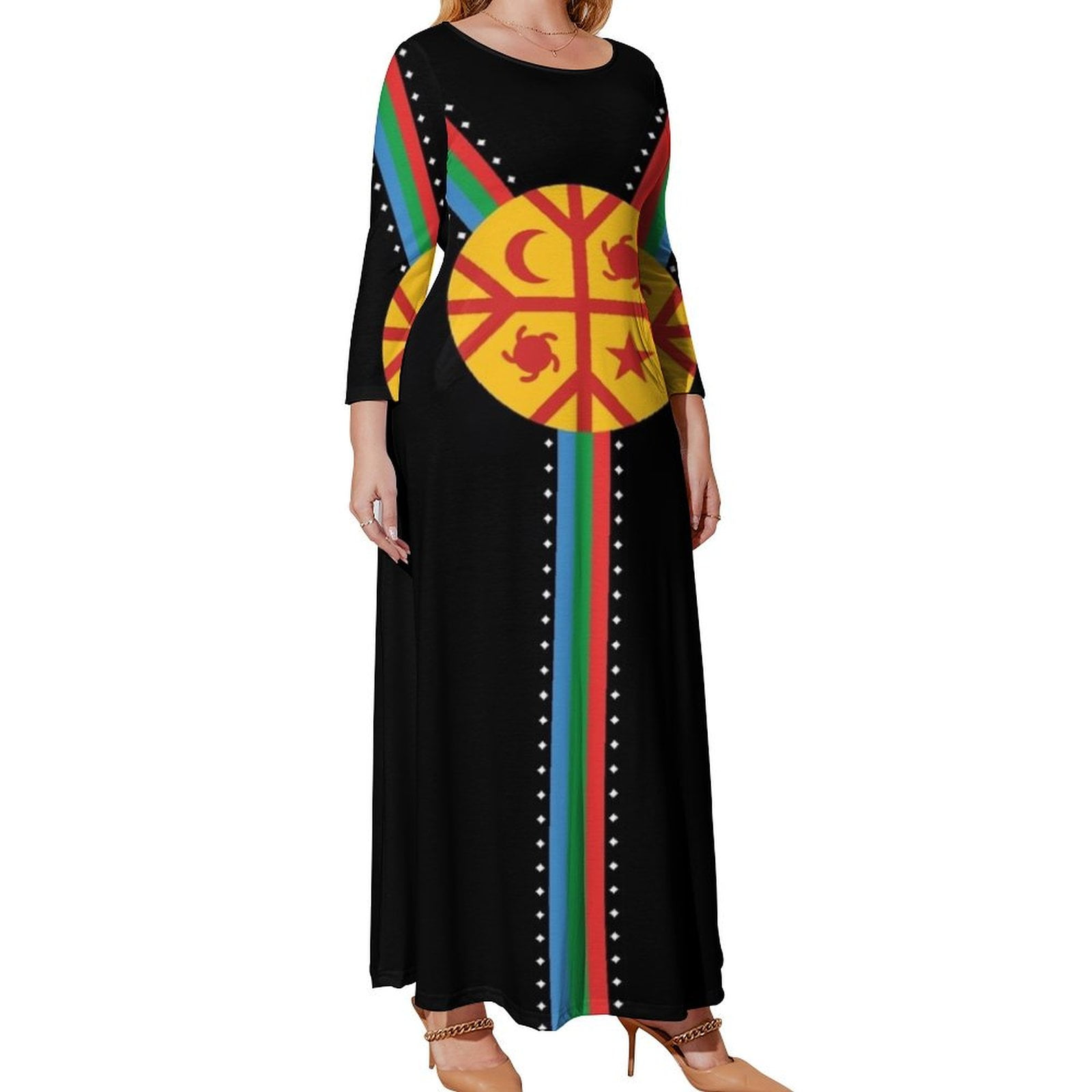 Mapuche Indio Chile Argentina Long Sleeved Dress luxury woman party ...