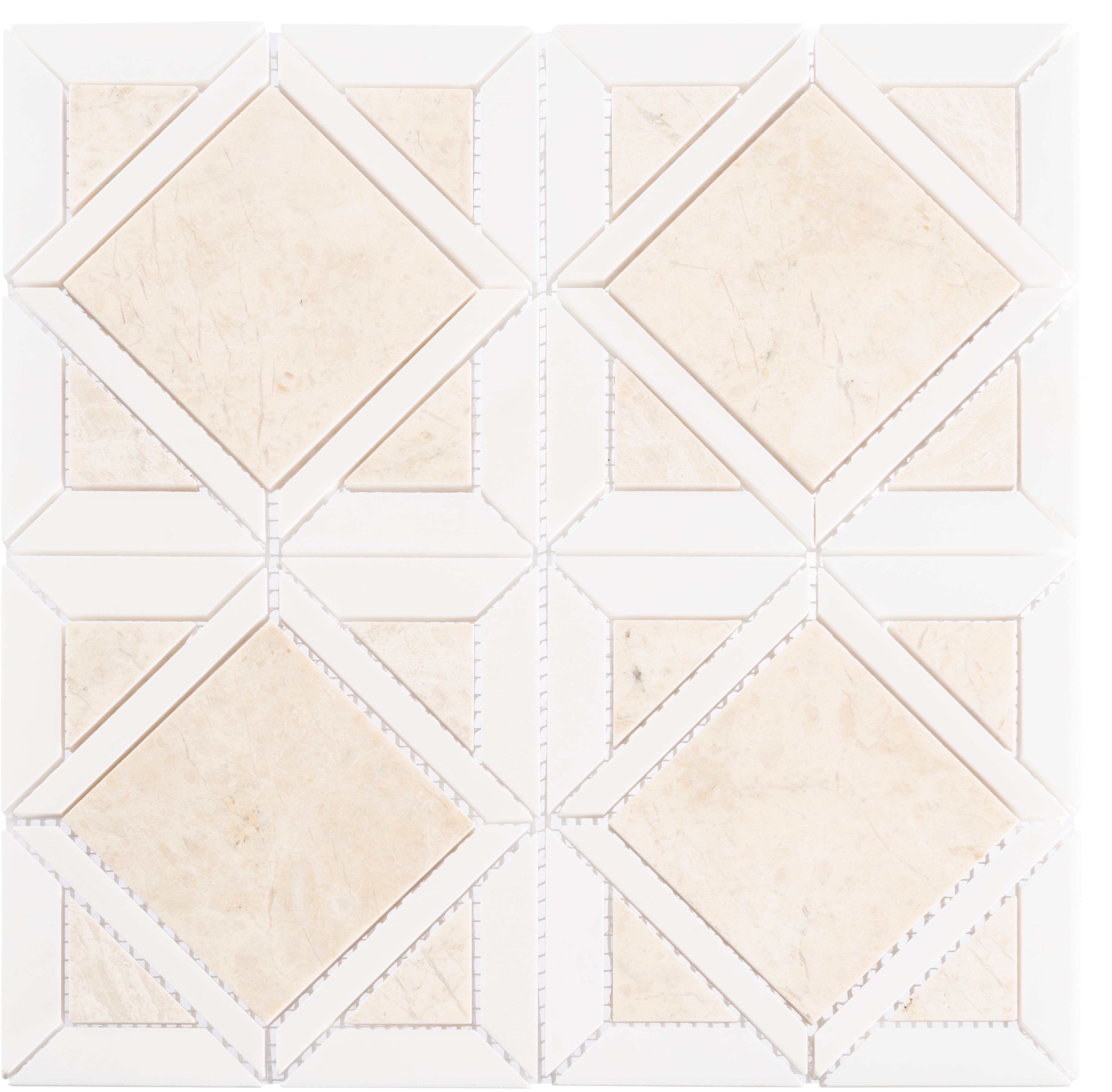 Maquette Maya Pink Novelty Marble Look Polished Natural Stone Mosaic ...