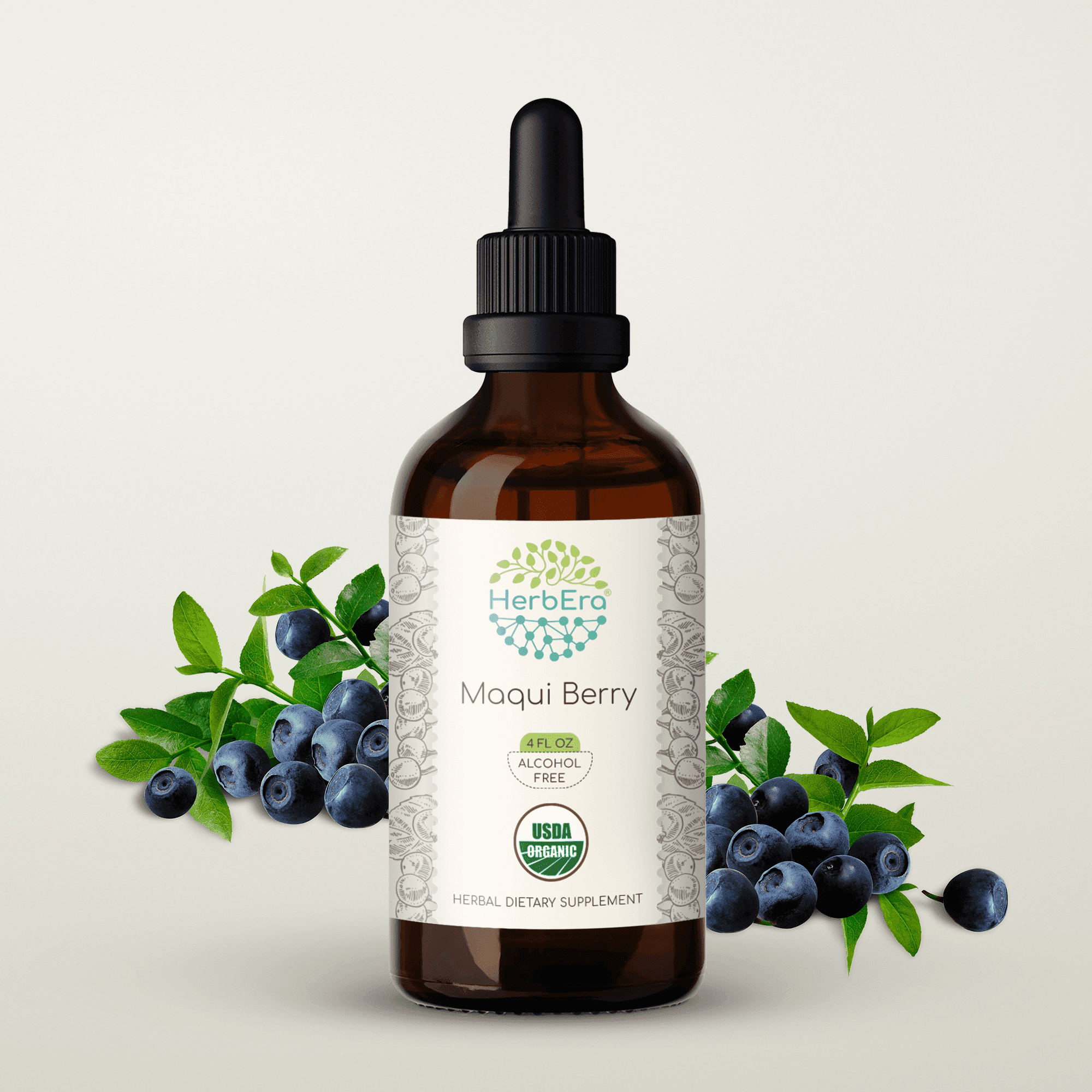 HerbEra Maqui Berry Tincture, Organic Herbal Dietary Supplement for ...